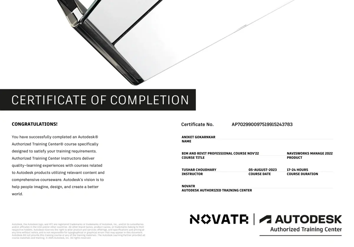 Autodesk Naviswork Certification